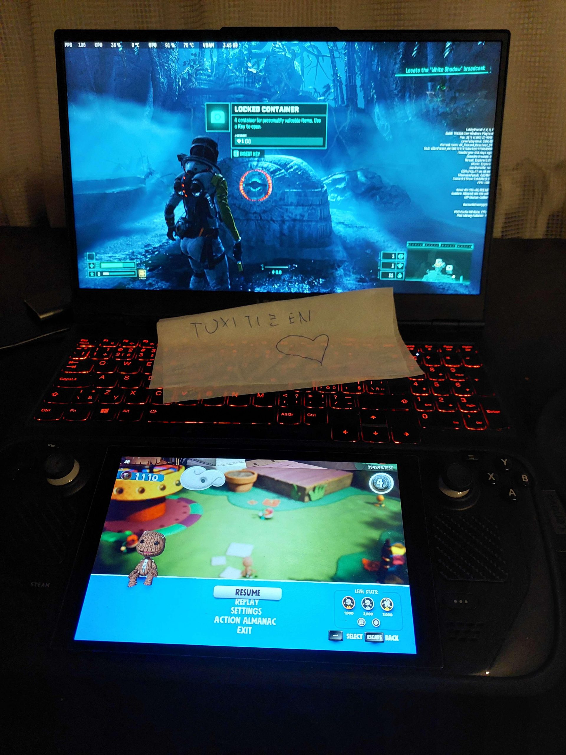 Image Reveals Returnal and Sackboy Running on Non PS Platform - The Leak